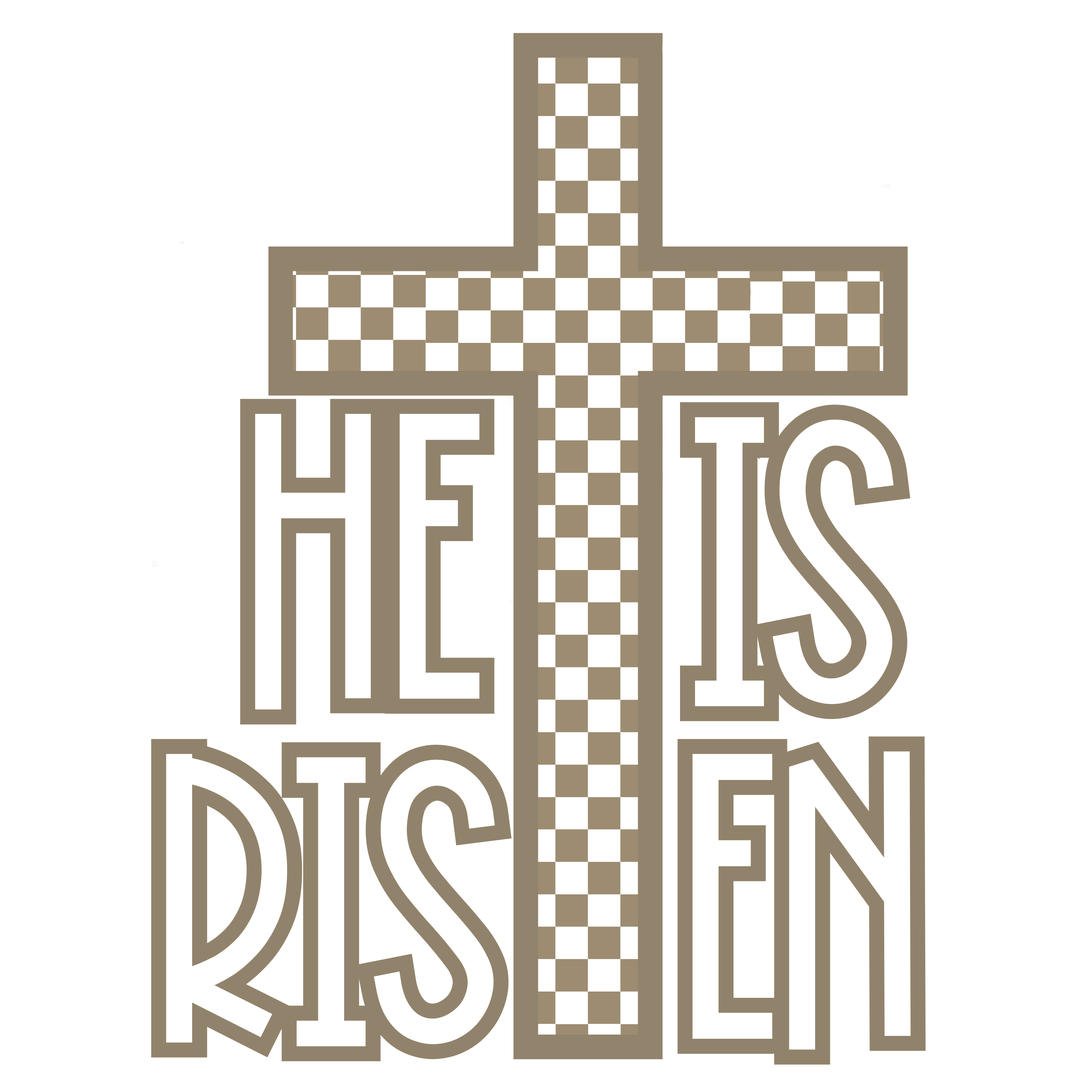 Easter Graphic T-shirt Collection - He is Risen Cross – Hometown Ink ...